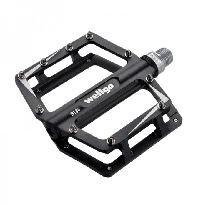 Wellgo B184 Flat Platform Pedal (Black) — Bike Stop